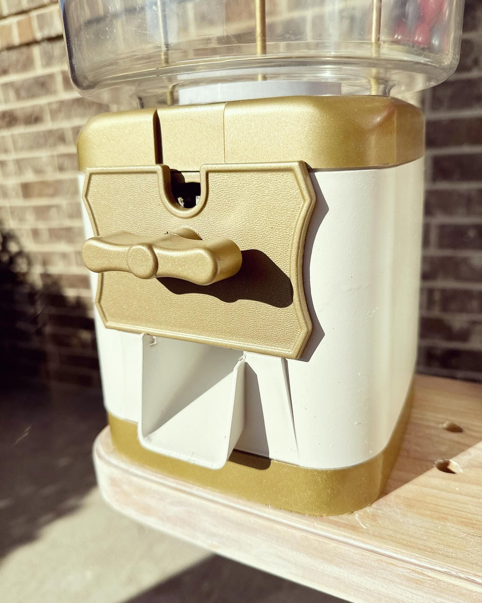 Refurbished Double Gumball Machine with Wood Stand – Loved & Glossed